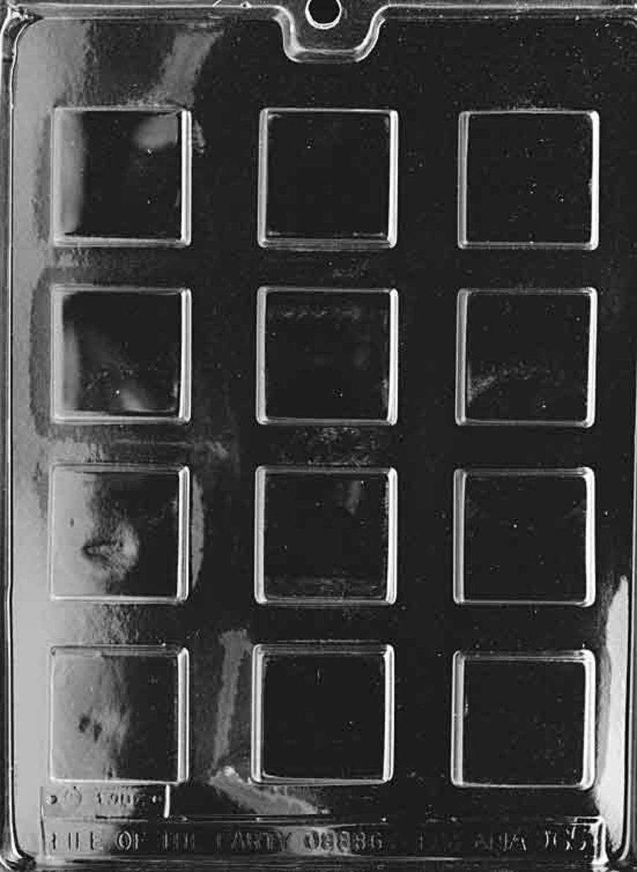 PLAIN SQUARE MINTS CHOCOLATE MOULD